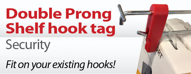 Security DOUBLE Hook Tags - Red - 6mm diameter - SOLD IN PACKS OF 50 ...