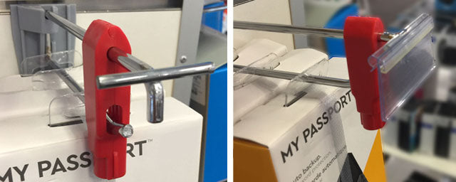 Security DOUBLE Hook Tags - Red - 6mm diameter - SOLD IN PACKS OF 50 ...